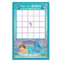 Mermaid Baby Shower Bingo Game Card #130 | Zazzle