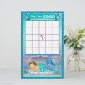 Mermaid Baby Shower Bingo Game Card #130 | Zazzle