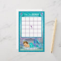 Mermaid Baby Shower Bingo Game Card #130 | Zazzle