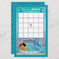 Mermaid Baby Shower Bingo Game Card #136 | Zazzle