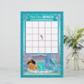 Mermaid Baby Shower Bingo Game Card #136 | Zazzle