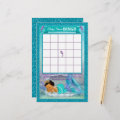 Mermaid Baby Shower Bingo Game Card #136 | Zazzle