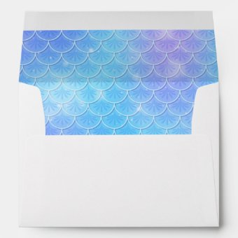 Mermaid Birthday Party Invitation Envelope | Zazzle