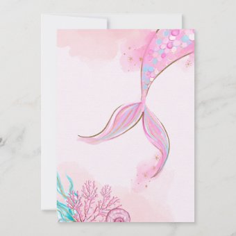 Mermaid Birthday Pool Party Invitation | Zazzle