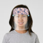 Mermaid Blush Pink Navy Blue Texture Girly Face Shield | Zazzle