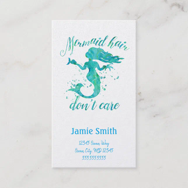 Mermaid Business Card | Zazzle