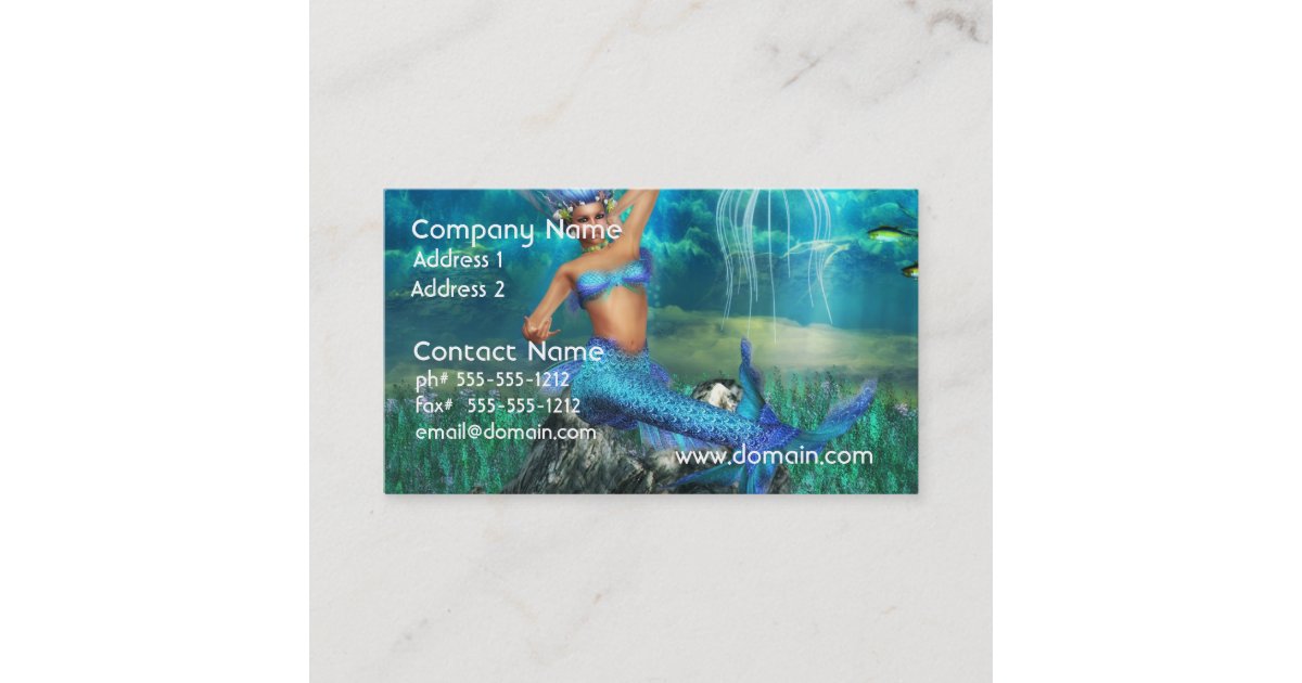 Mermaid Business Cards | Zazzle