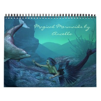 mermaid calendar | Zazzle