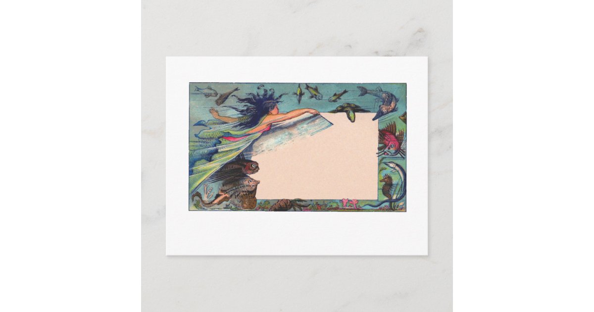 mermaid card | Zazzle