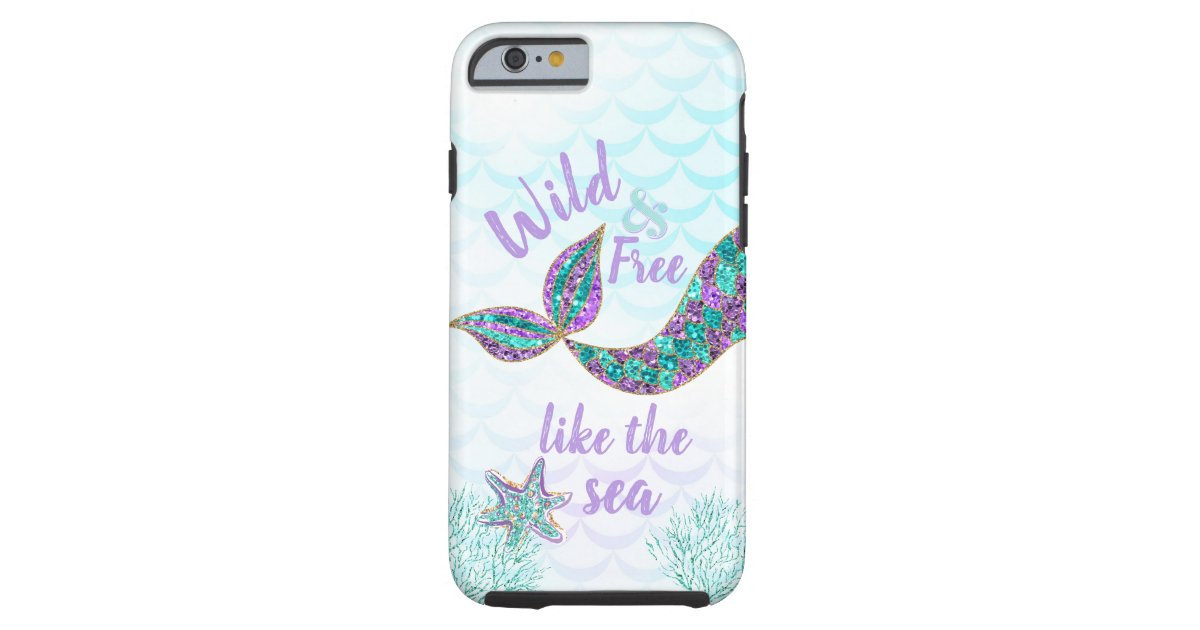 Mermaid cell phone case, scales, glitter look Case-Mate iPhone case ...
