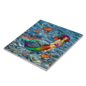 MERMAID CERAMIC TILE | Zazzle