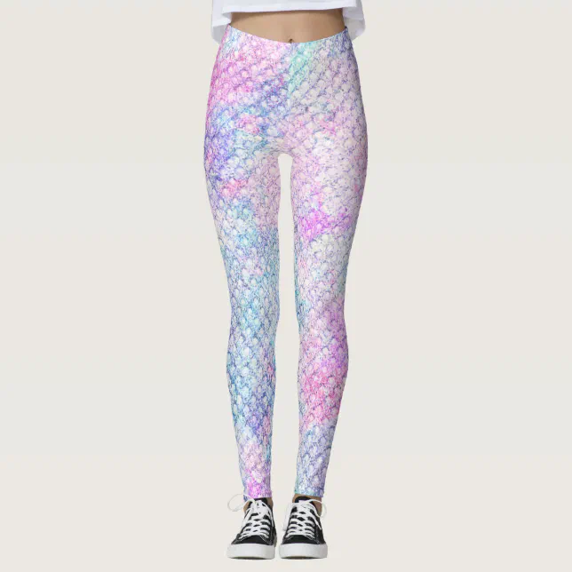 Mermaid: Comet, Polar, Persian Rose, Ice Leggings | Zazzle