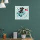 Mermaid Dog MerDog Cute Nursery Room Poster | Zazzle