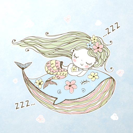 Mermaid Dreaming Wall Decal | Zazzle