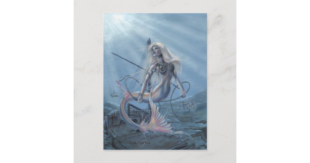 Mermaid Explorer Postcard | Zazzle