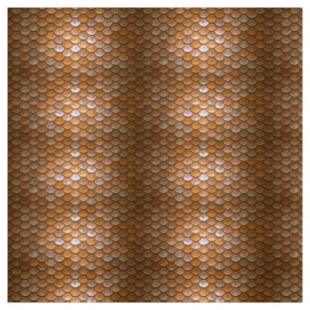 Fish Scales Pattern Fabric | Zazzle