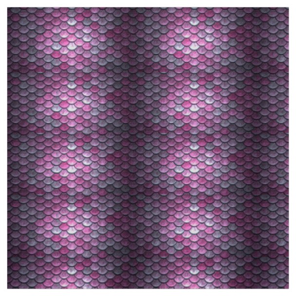 Fish Scales Pattern Fabric | Zazzle