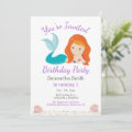 Mermaid Glitter Goddess Birthday Party Invitation | Zazzle