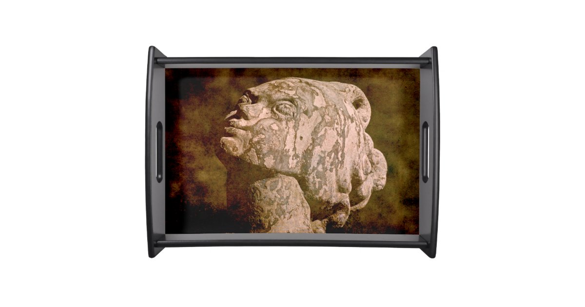 Mermaid Headshot Serving Tray | Zazzle