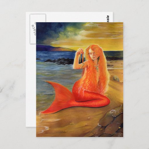 Mermaid Key Sunset Postcard | Zazzle