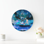Mermaid Large Clock | Zazzle