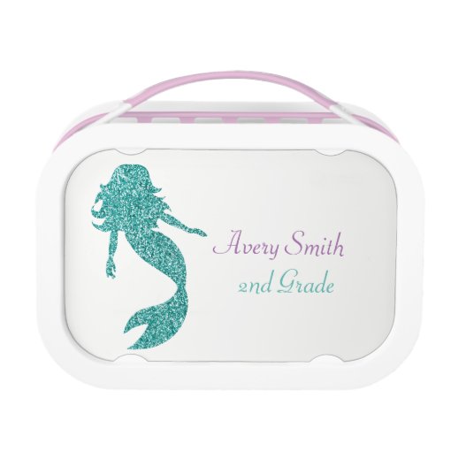 Mermaid Lunch box, Girls School Lunch box | Zazzle