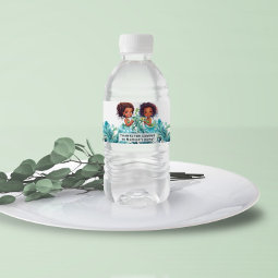 Mermaid Party Thank You Water Bottle Label | Zazzle