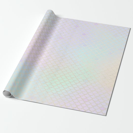 Mermaid pastel scales wrapping paper | Zazzle.com