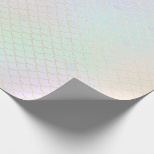 Mermaid pastel scales wrapping paper | Zazzle