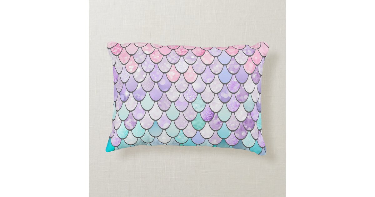 Mermaid Pillow, Cushion, Throw Pillow | Zazzle