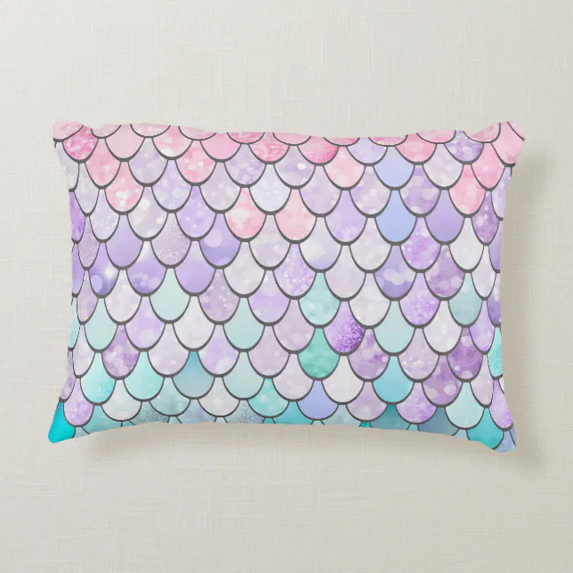 Mermaid Pillow, Cushion, Throw Pillow | Zazzle