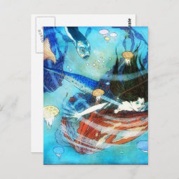 Mermaid postcard | Zazzle