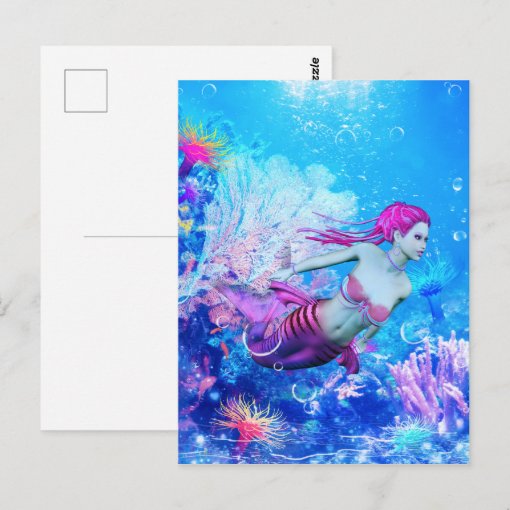 Mermaid Postcard | Zazzle