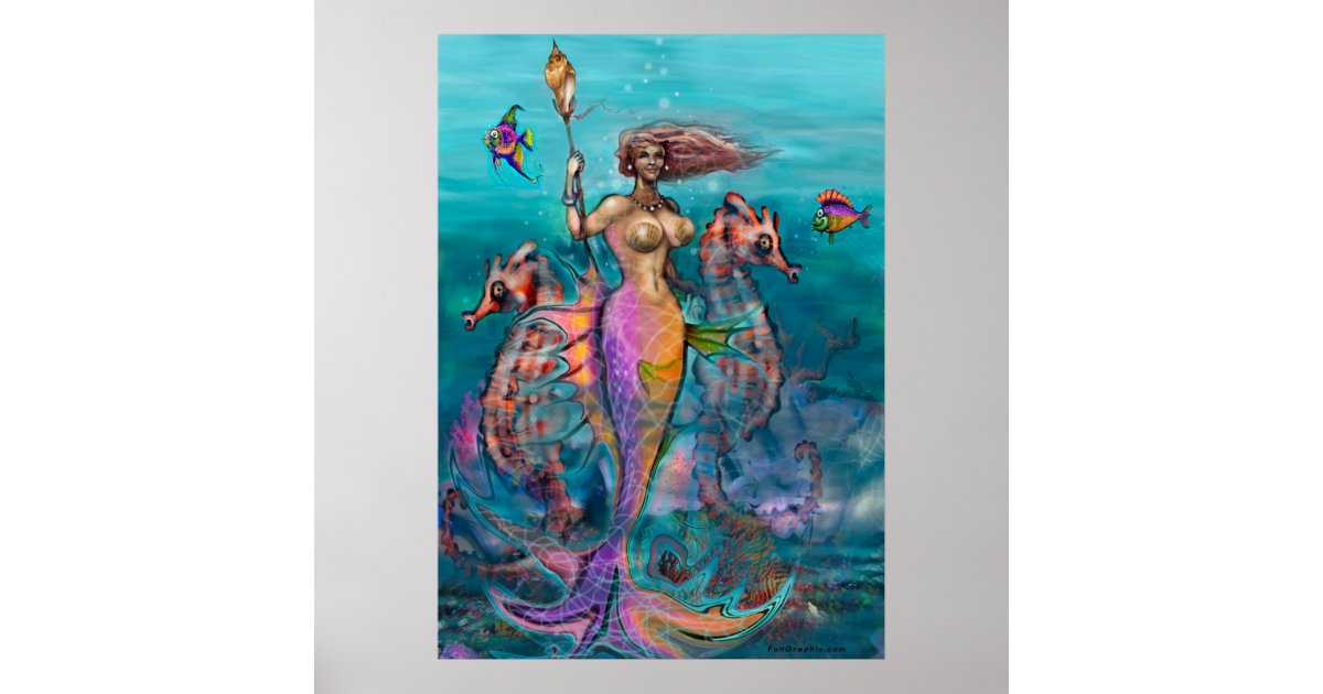 Mermaid Poster | Zazzle