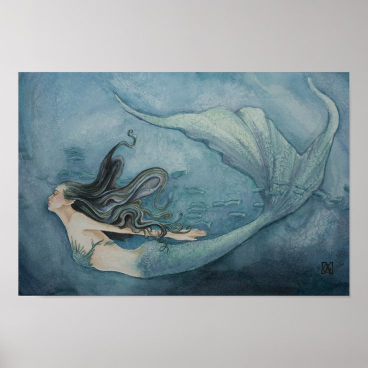 Mermaid Poster | Zazzle