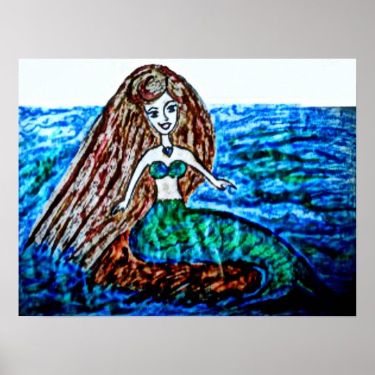 Mermaid Poster | Zazzle.com