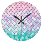 Pastel Mermaid Girls Bedroom Nursery Wall Clock | Zazzle.com