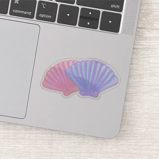 MERMAID Shells Sticker | Zazzle