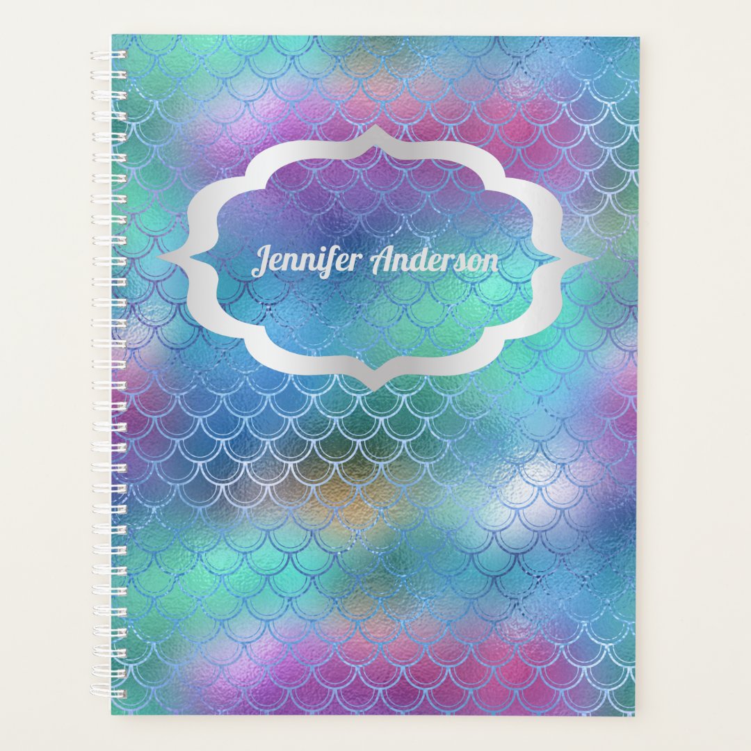 Mermaid Shimmer Your Name Share Your Sparkle Planner | Zazzle