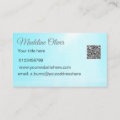 Mermaid Silhouette Blue Ocean QR Code Professional Business Card | Zazzle