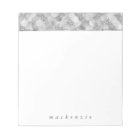 silver sparkles sparkle glitter texture background notepad | Zazzle.com