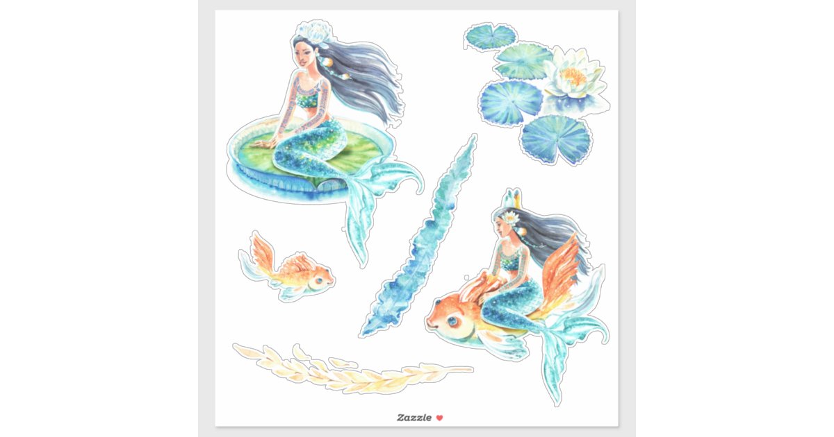 Mermaid Sticker | Zazzle