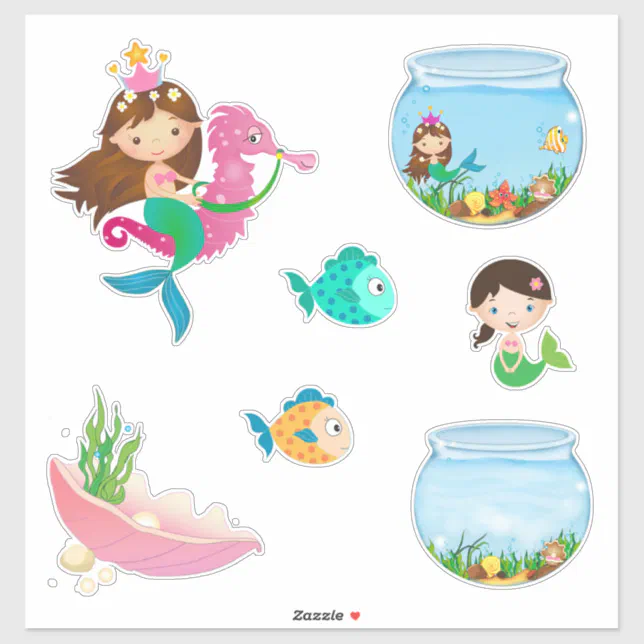Mermaid Sticker | Zazzle