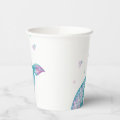 Mermaid Tail Under the Sea Birthday Paper Cups | Zazzle