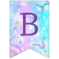 Mermaid Tail Under the Sea Happy Birthday Bunting Flags | Zazzle