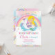 Mermaid Unicorn Beach Party Birthday Blond Invitation | Zazzle