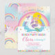 Mermaid Unicorn Beach Party Birthday Blond Invitation | Zazzle