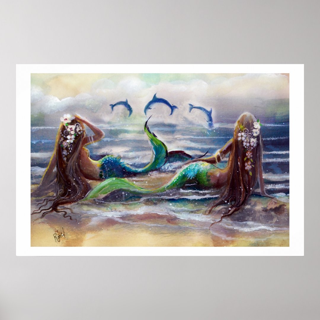 Mermaids and Dolphins 2013 Poster | Zazzle