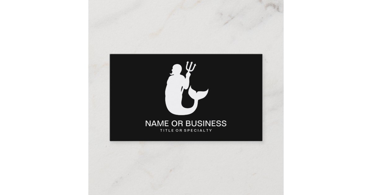 merman icon business card | Zazzle