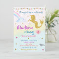 Mermicorn birthday invitation Girl Magical party | Zazzle